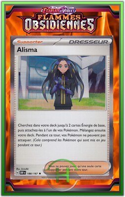 Alisma Holo - EV3:Flammes Obsidiennes - 188/197 - Carte Pokémon FR ...