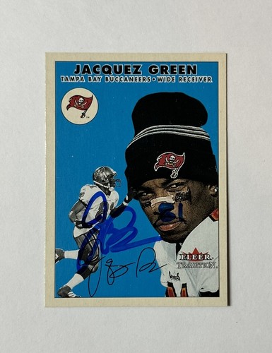 Jacquez Green Tampa Bay Buccaneers Signed 2000 Fleer Tradition Card ...