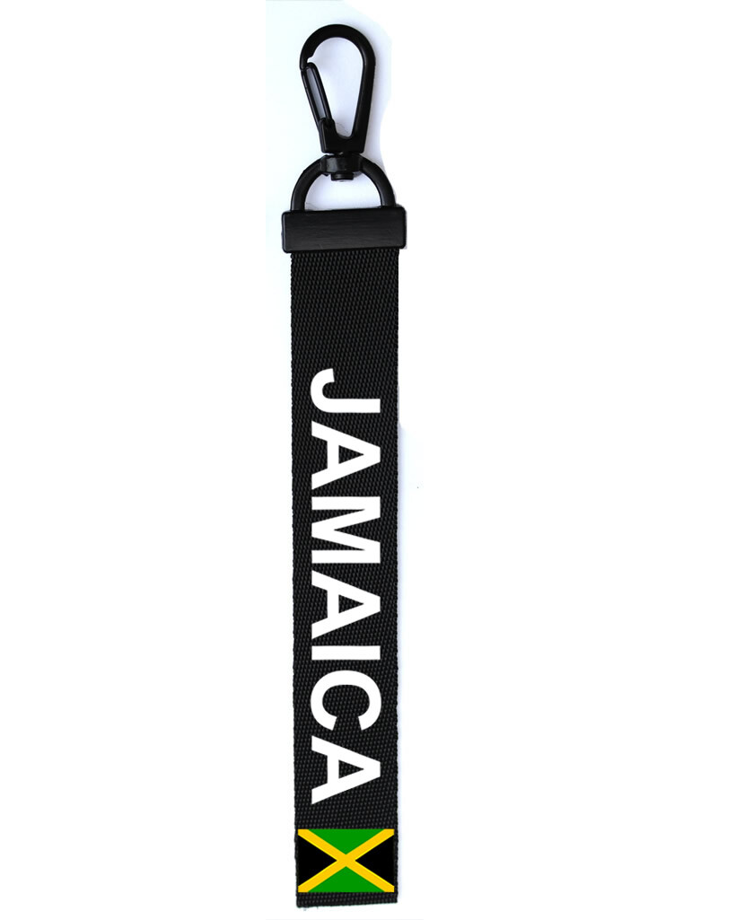 Jamaica Key Chain Keyring Luggage Tag Zipper Pull Bag Jamaican Key Ring ...