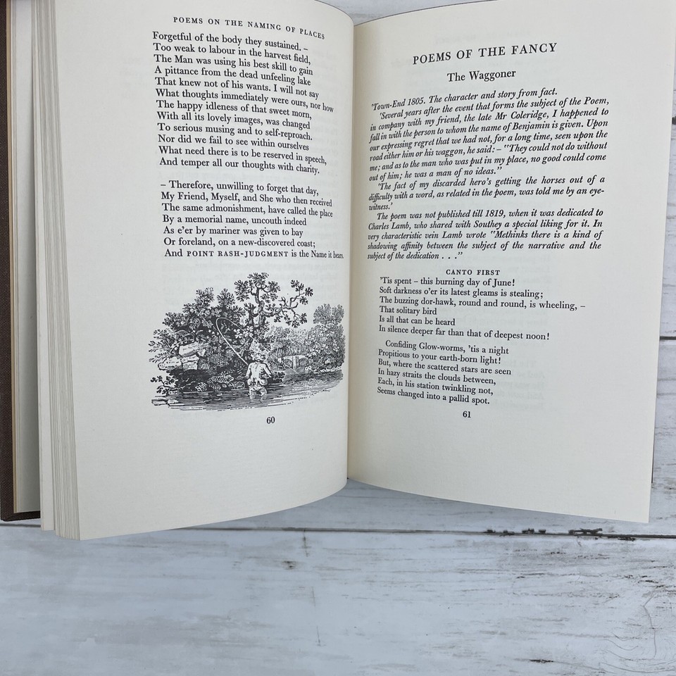 Poems by William Wordsworth Folio Society Wood Engravings Thomas Bewick ...