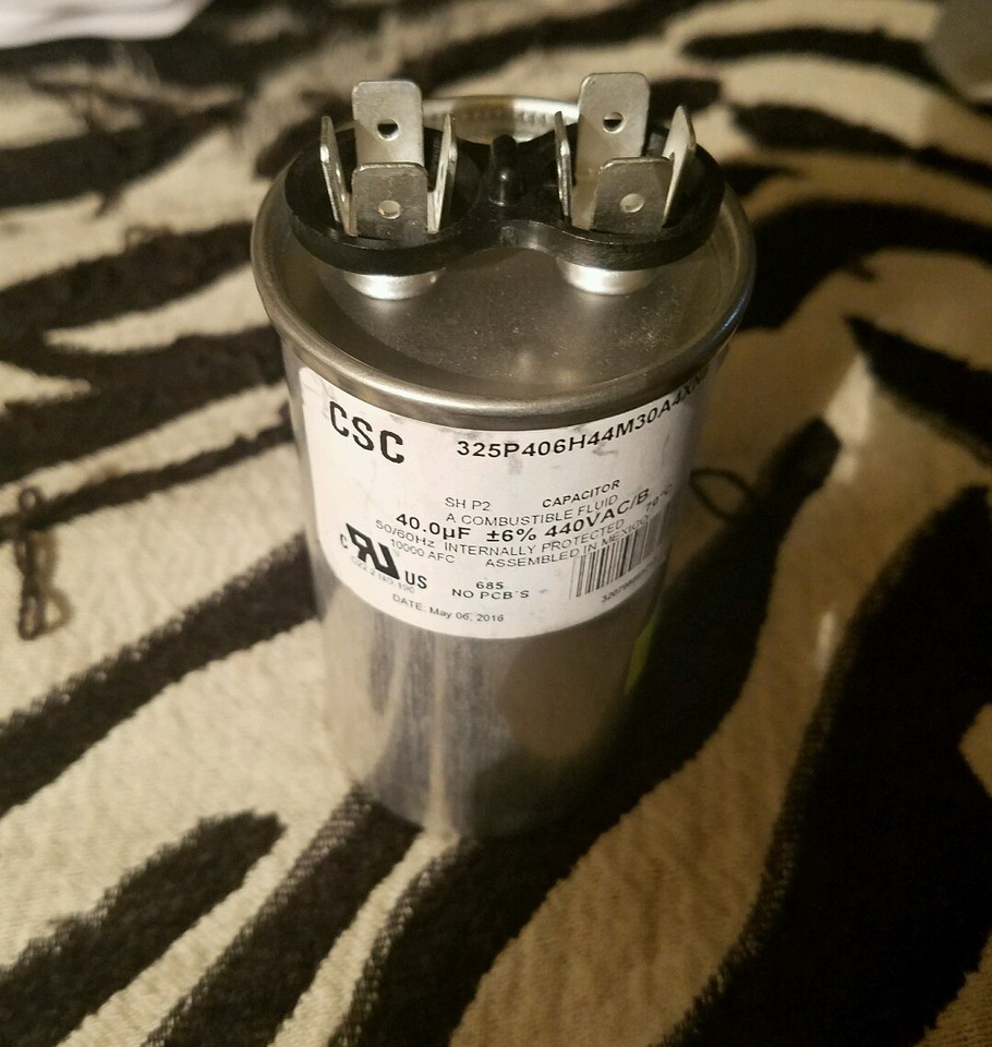 CAPACITOR 40 MFD 440 VAC CSC | eBay