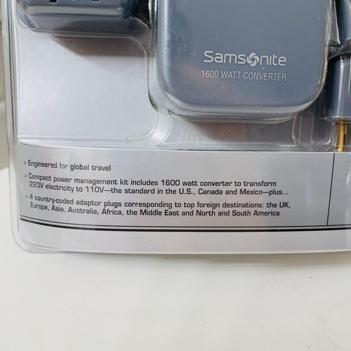 Samsonite Power Converter & Adapter Plug Kit + POUCH International ...