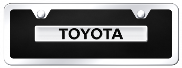 Toyota Chrome Name Badge Mini Acrylic Kit License Plate Frame Official ...