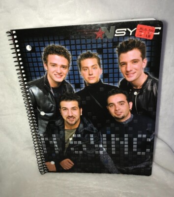 New 2001 Winterland NSYNC Spiral Theme Notebook Justin Lance Joey JC ...