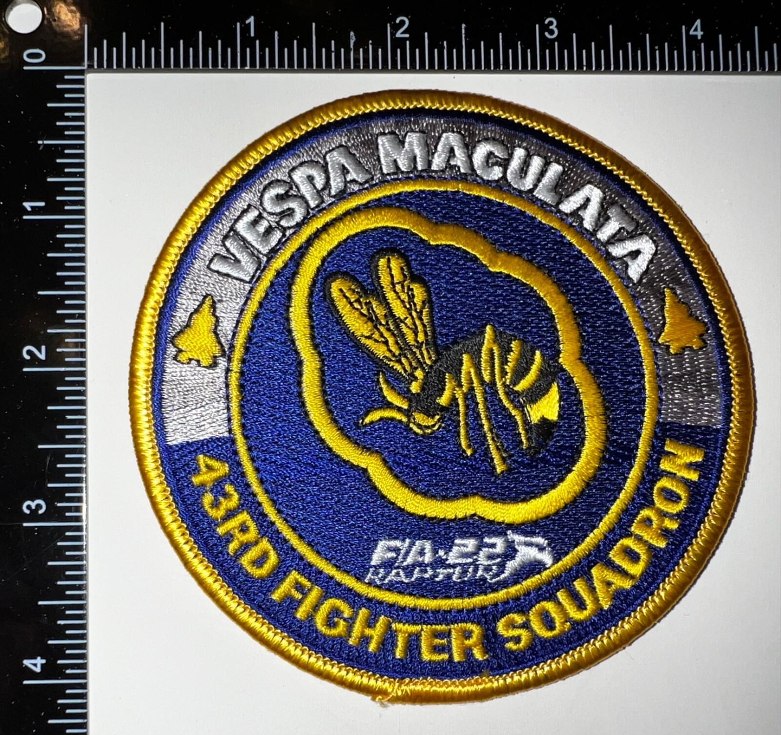 USAF US Air Force F-22 Vespa Maculata Raptor Driver 43rd Fighter Squadron Patch | eBay