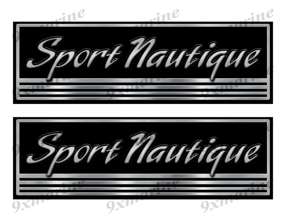 Sport Nautique Custom Stickers - 10 inch long set. Remastered Name ...