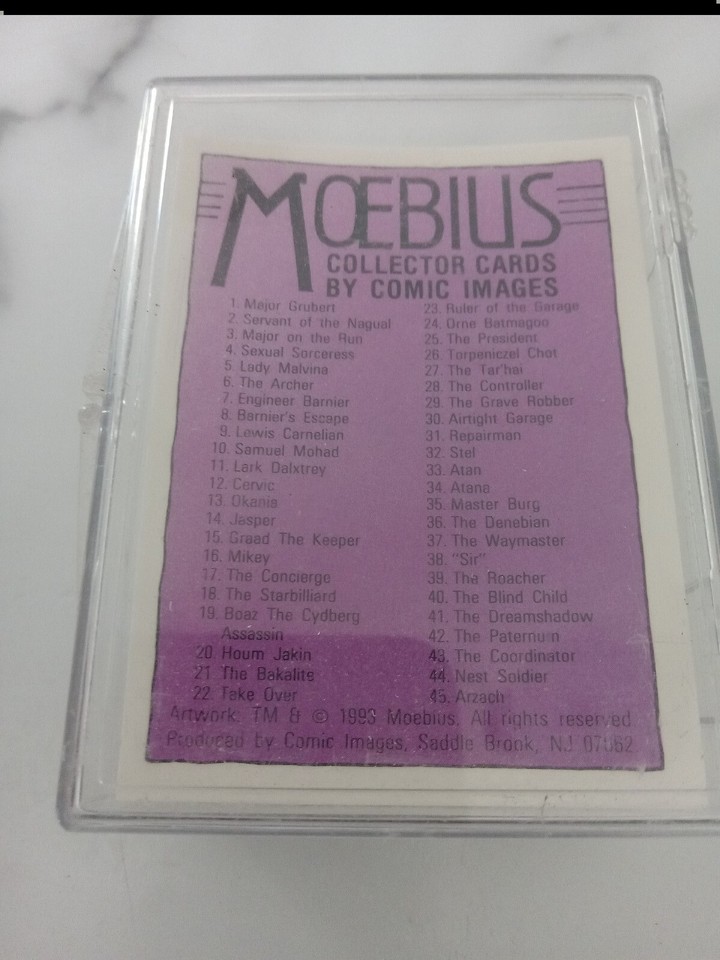1993 COMIC IMAGES MOEBIUS COLLECTOR CARDS COMPLETE BASE CARD SET OF 90 ...