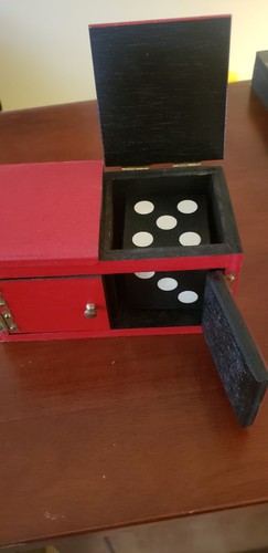 Vintage Rare Sucker Sliding Die Dice Box Magician Magic Trick Illusion ...