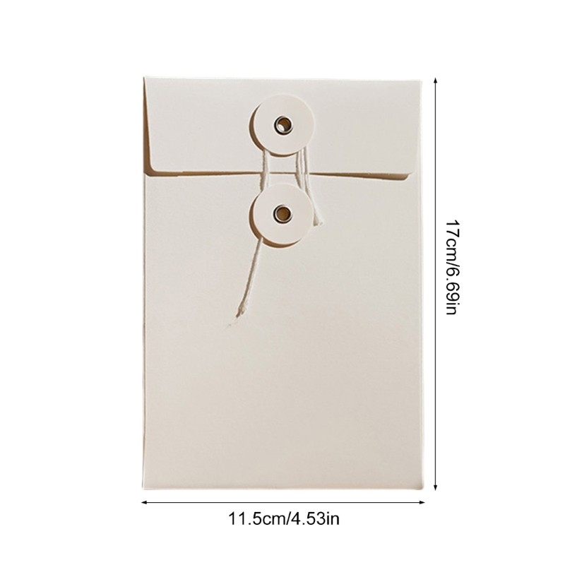 20Pcs/set Paper Envelope Vintage Envelope Pocket with Button & String ...