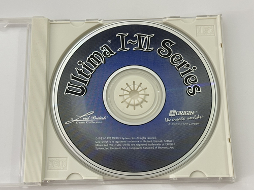 Ultima I-VI Series 1993 Origin EA Release CD-ROM Black/Blue Label for ...