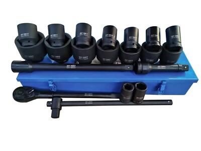 21 Pc MM Metric Jumbo Deep Impact Socket Set 1" Drive Ratchet Extension Bar | eBay