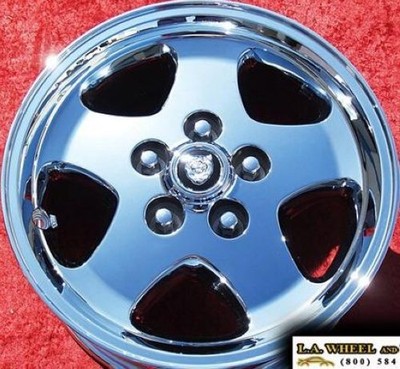EXCHANGE SET OF 4 NEW CHROME JAGUAR XJ6 XJS XJ8 XJ8L 16" OEM WHEELS ...