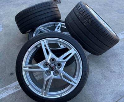 Factory GM Stock Corvette Wheels Rims Tires Stingray Original Base C8 ...