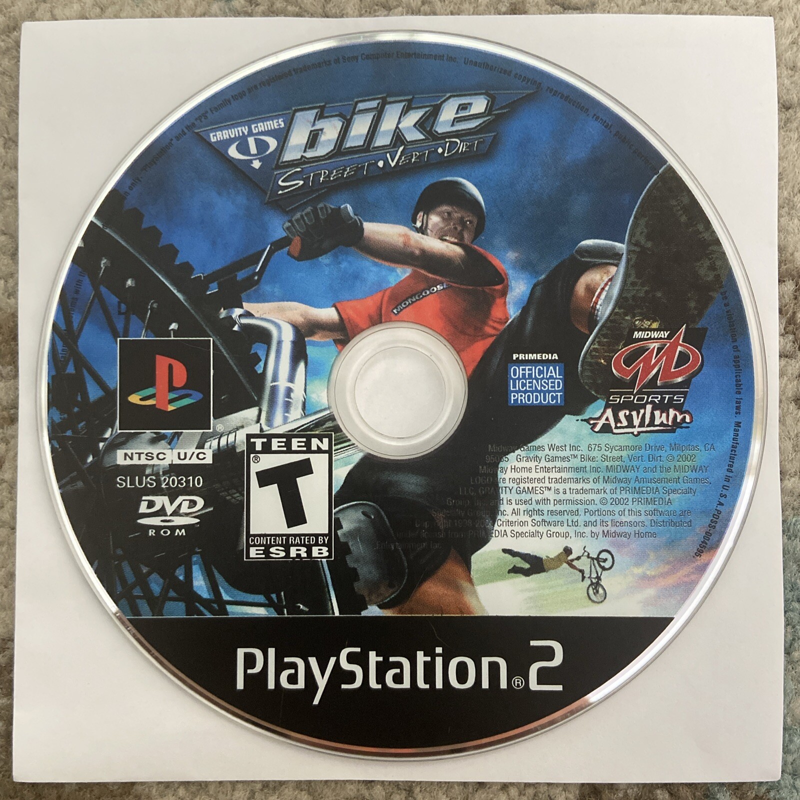 🔥 Gravity Games Bike: Street Vert Dirt (PlayStation 2 PS2 2002) Mint ...