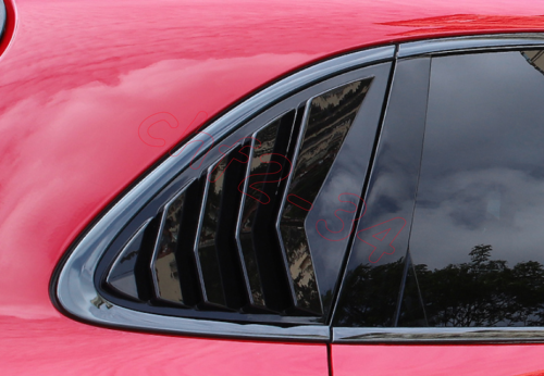 ABS Glossy black Side Vent Window Scoop Louver Trim For 2014-2022 ...