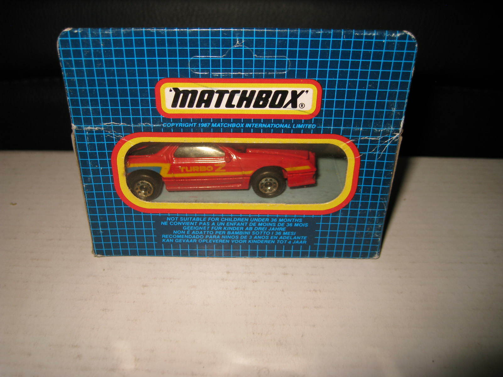 MATCHBOX 1/75 SERIES MB-28 CHRYSLER DAYTONA TURBO Z RED D/BLUE BOXES ...