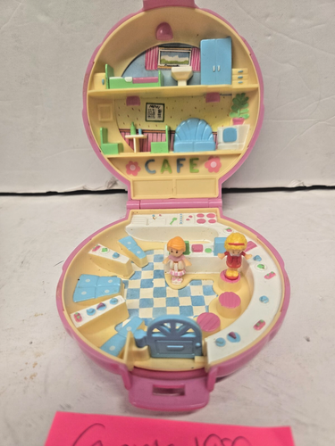Vintage 1989 Polly Pocket Complete Polly's Cafe Compact w/Polly ...