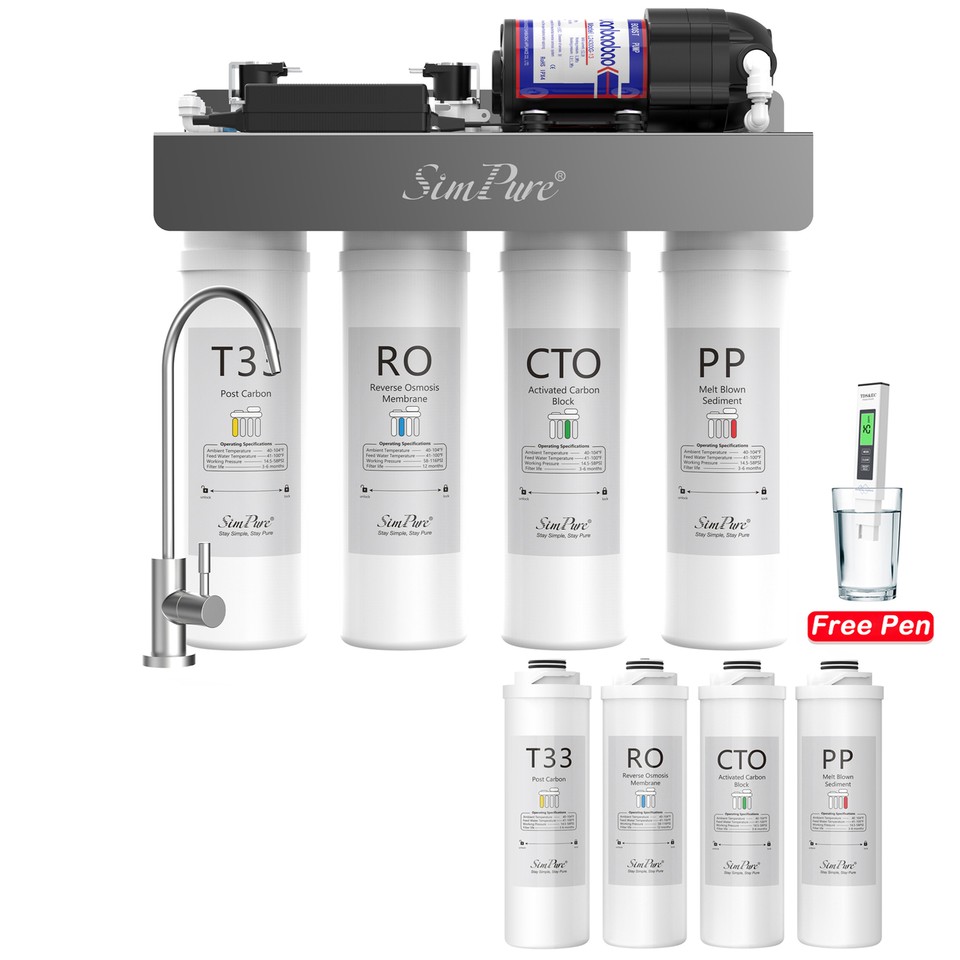 WP2-400GPD Reverse Osmosis Drinking Water Filter System Drinking Water ...