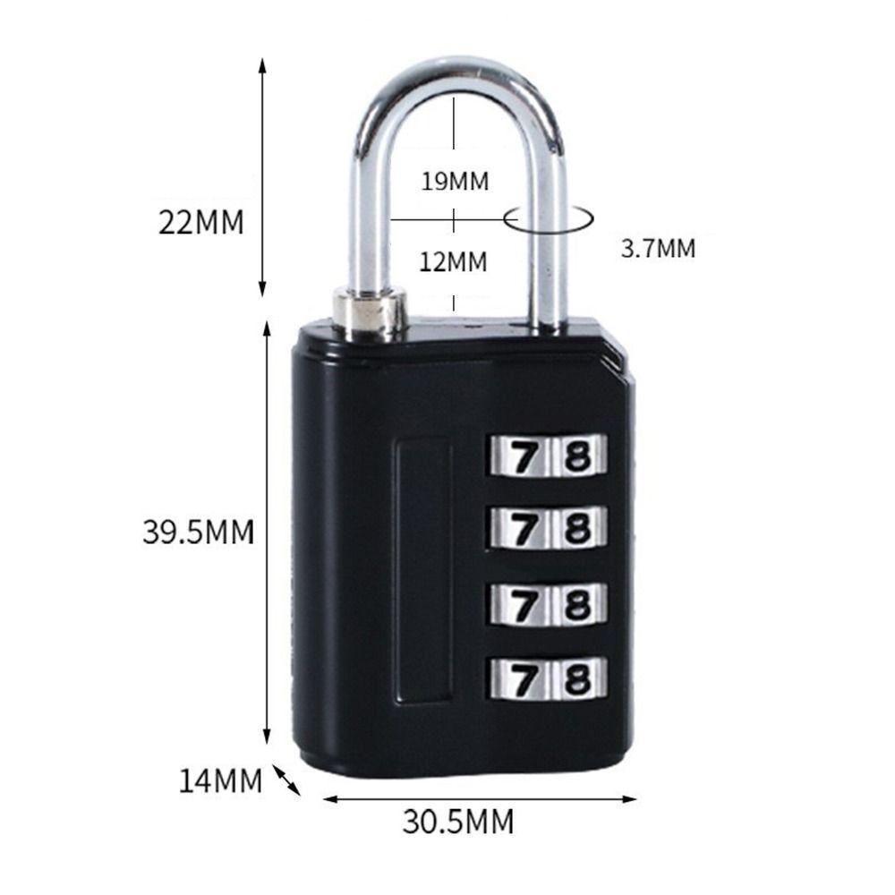 Zinc alloy Dormitory Cabinet Lock Padlock Backpack Zipper Lock Home | eBay