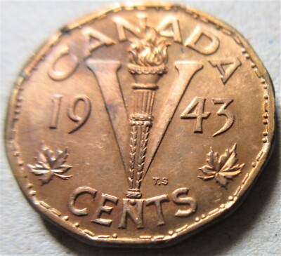 1943 Canada Tombac Five Cents Coin. UNC Nickel 5 cents 5c (RP) | eBay