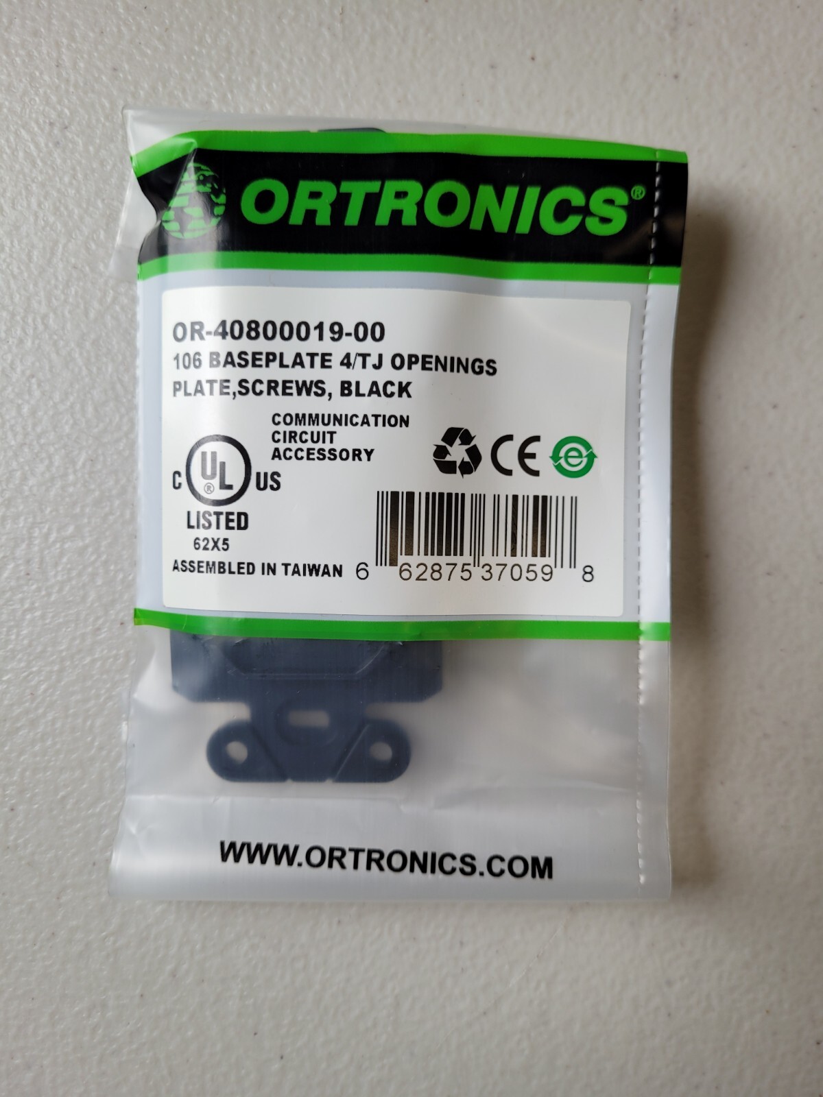 NEW Box of 5 Ortronics OR-40800019-00 106 Baseplate 4/TJ Black NEW | eBay
