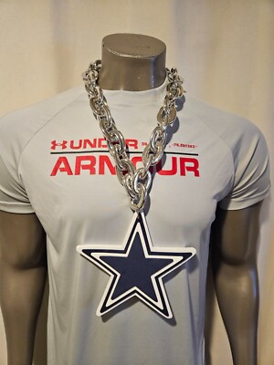 New NFL Dallas Cowboys Fan Chain Necklace Foam FREE Shipping!! | eBay