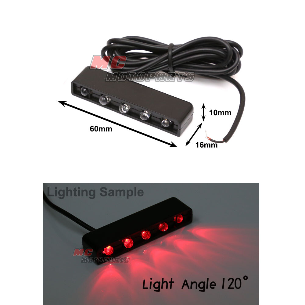 Flush Mount Red LED Tail Braking Lights For Triumph Daytona 675 Speed ...