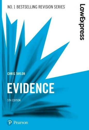 Law Express: Evidence, 5th edition by Taylor, Chris Paperback ...
