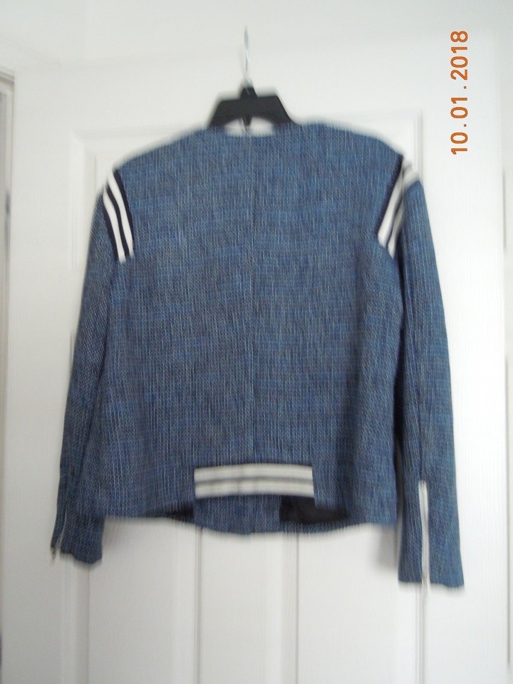 MADE Fashion Week for Impulse women's navy blue zipped jacket - size XL ...