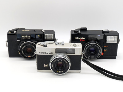 [AS IS] Konica C35 AF2 Auto Focus 35mm E&L EF Point Shoot Film Camera ...
