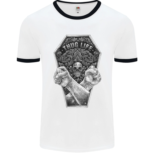 Thug Life Skulls Men's Ringer T-Shirt | eBay