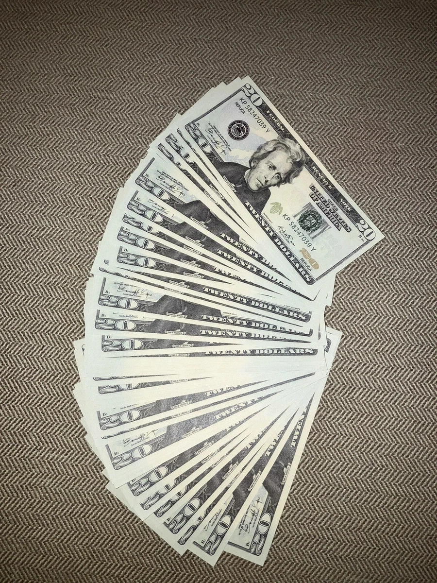 Twenty Dollar Bill Stack