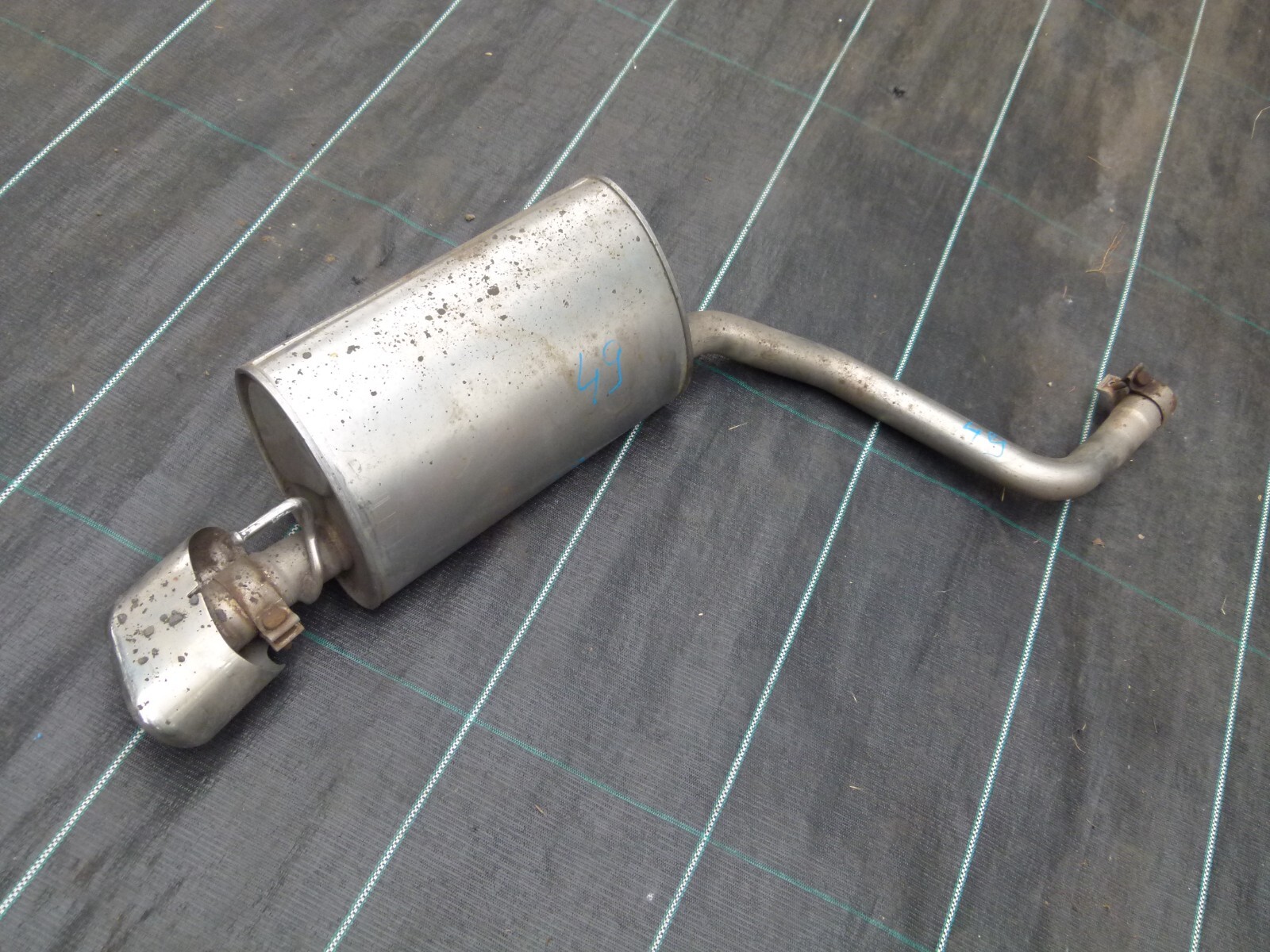 JAGUAR XJ X351 3.0 V6 RIGHT SIDE EXHAUST MUFFLER BOX SILENCER *CUT TO ...
