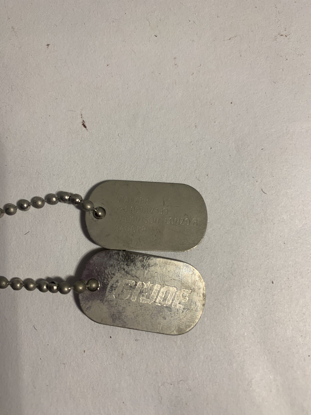 GI JOE Dog Tags FOR 12" ACTION FIGURE 1/6 SCALE 1:6 21st Century LT | eBay