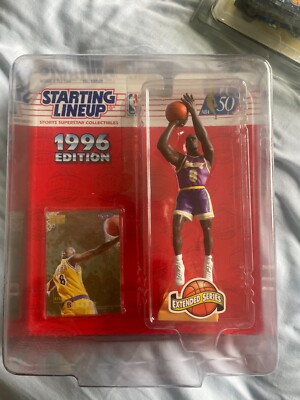1996 NBA Starting Lineup Extended Series Kobe Bryant Rookie Figure w ...