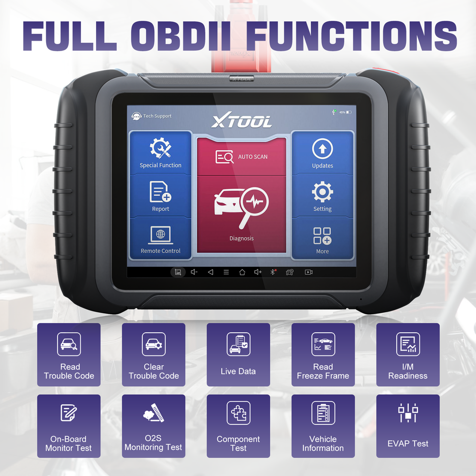 XTOOL D8 Auto Bidirectional Scanner All System Diagnostic CANFD E~cu Coding Tool | eBay