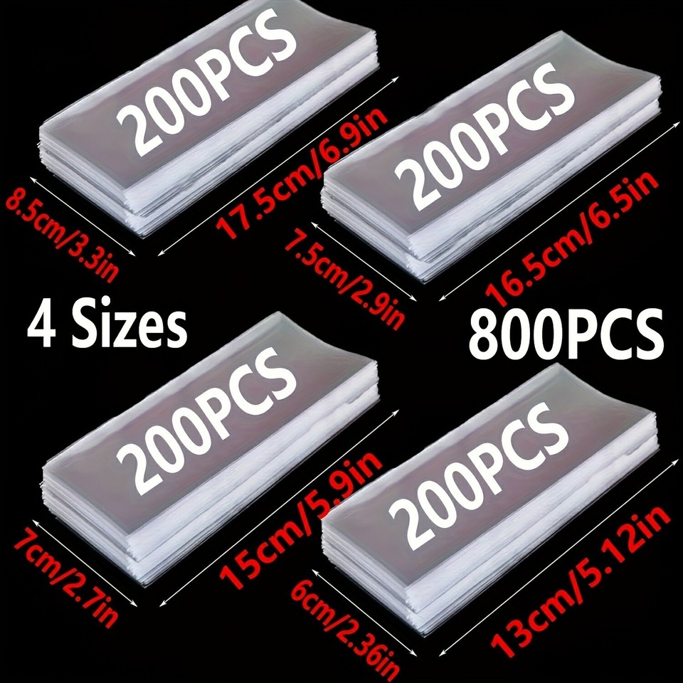 800PCS Currency Sleeves Paper Money Bill Holder Banknote Storage ...