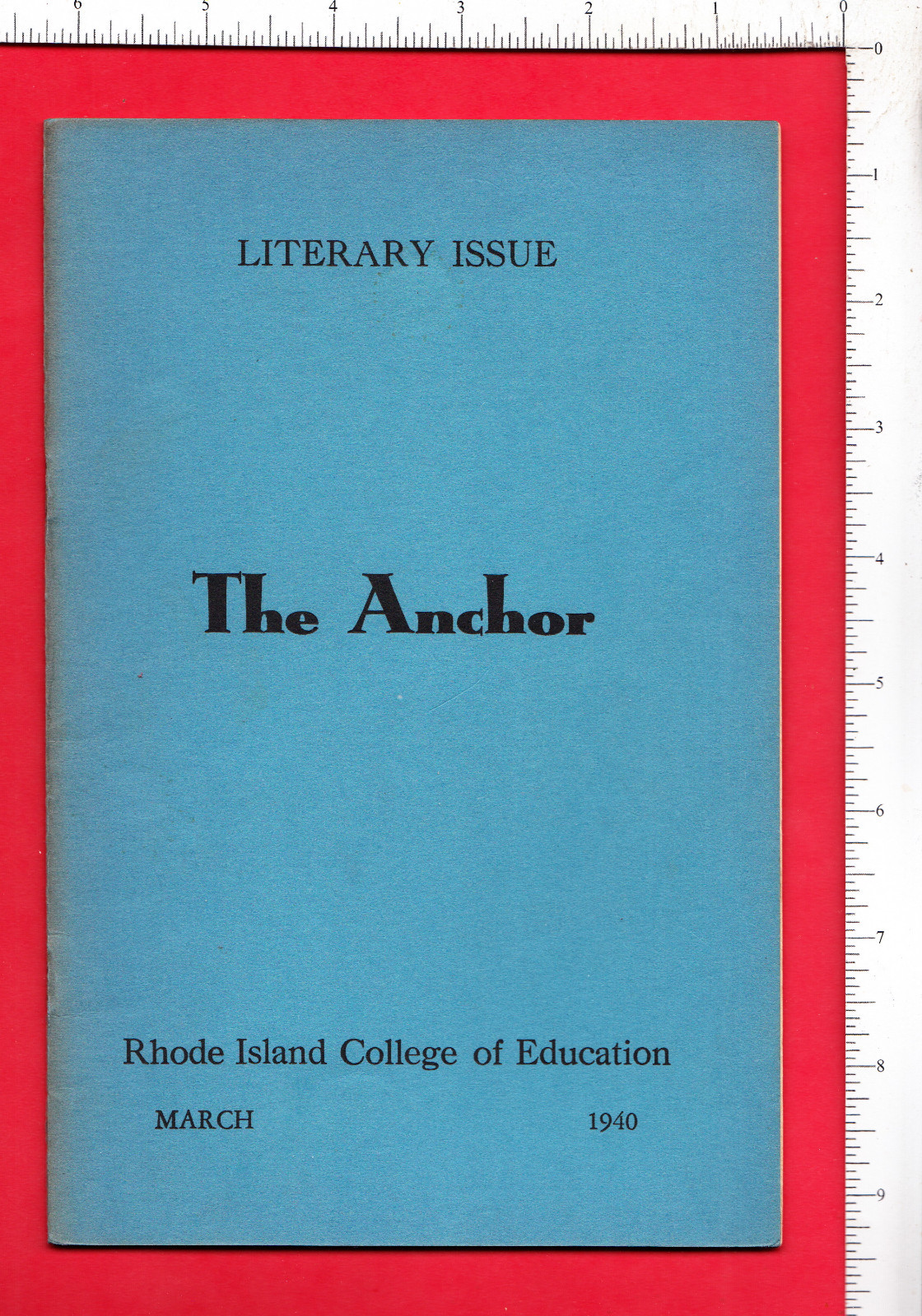 7597 Anchor '40 lit mag Rhode Island College of Education Edith Poor ...