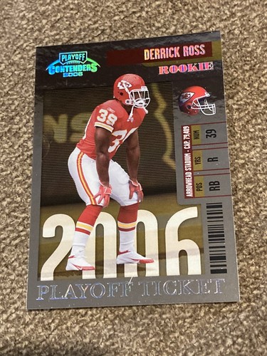 2006 Playoff Contenders Playoff Ticket #135 Derrick Ross RC SP #d 13/25 ...