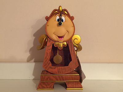 Disney Parks Beauty & The Beast Clock Cogsworth Figurine Figure New ...