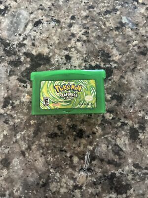 AUTHENTIC Pokemon Leaf Green Game Boy Advance GBA Cleaned & Tested ...
