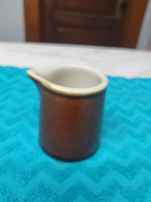Vintage Miniature Brown Hall Pottery Pitcher Individual Creamer 2.5" | eBay