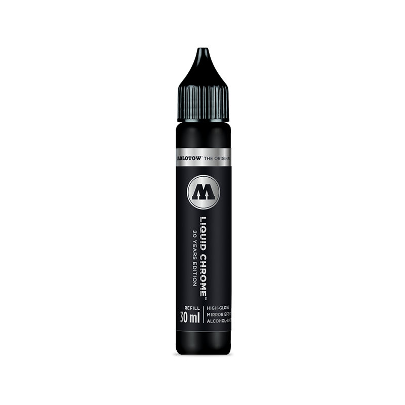 MOLOTOW LIQUID CHROME INK 1mm 2mm 4mm 5mm or 30mL Refill Graffiti Art ...