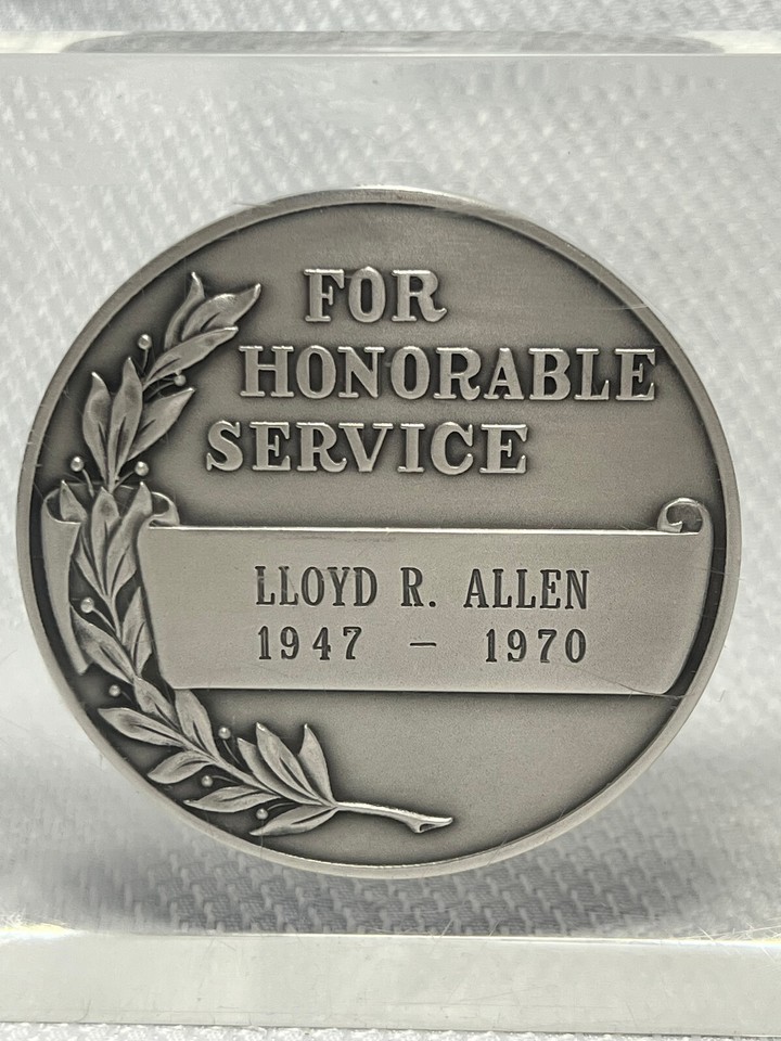 CIA Retirement Medallion Medallic Art Co .999 Silver Central ...