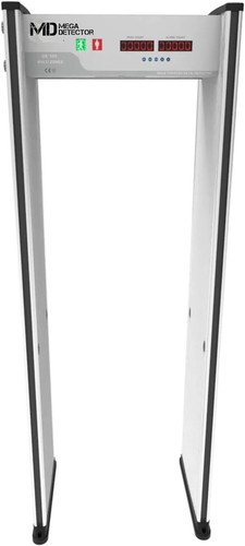 Walk-Through Metal Detector MD50018Z 18 Zones Concealed Weapons Arms ...
