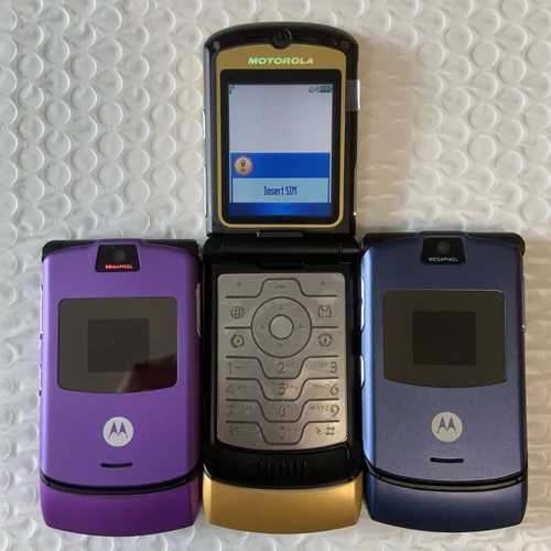 Original Motorola RAZR V3 Unlocked Flip GSM Bluetooth Loudspeaker ...