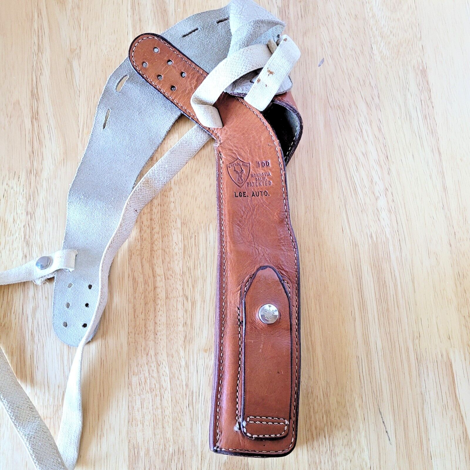 VTG Safariland Brown Leather Shoulder Holster #100 LGE Auto Semi-Auto ...
