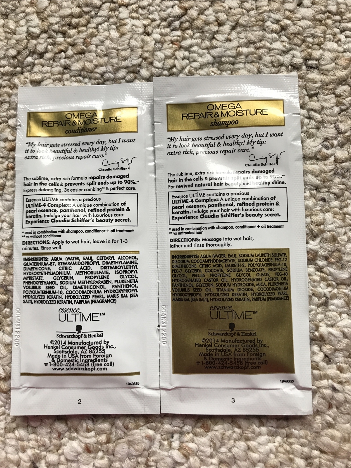 schwarzkopf essence ultimeomega repair & moisture shampoo/conditioner ...