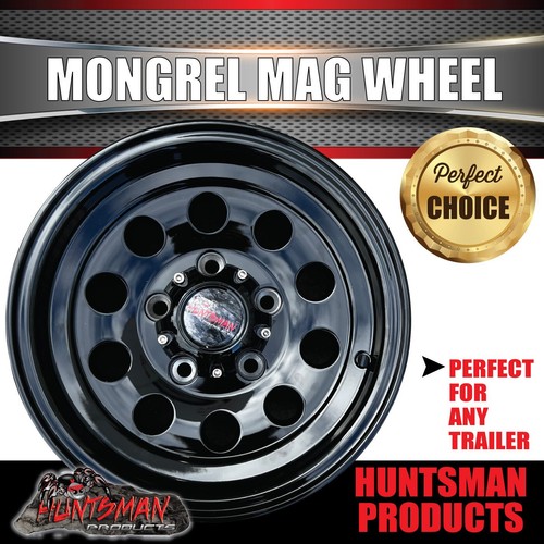 13X5 Trailer Caravan Boat Baby Mongrel Alloy Mag Wheel Rim suits Ford 5 ...