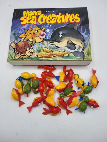 Vintage Wind Up Mini Sea Creatures Fish Turtles Dolphins Toys Store ...